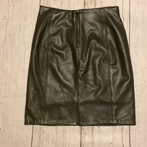 Christian Lauren | Skirts | Vintage Christian Lauren Leather Pencil ...